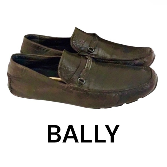 Bally | Shoes | Authentic Bally Luxury Designer Mens Leather Drivers ...
